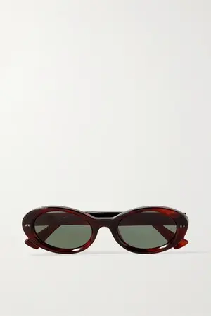 LEXXOLA Ida Oval-frame Acetate Sunglasses