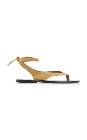 THE ROW Beach Lace-up Leather Sandals