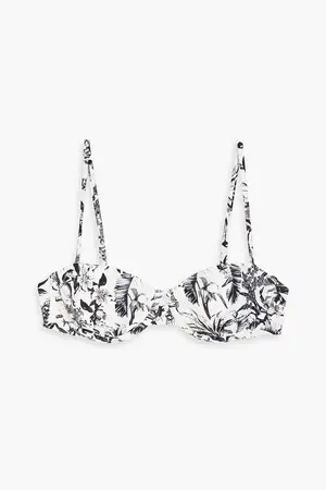 Onia Dalia Printed Underwired Bikini Top