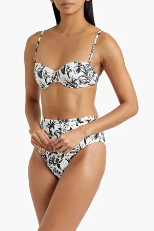 Onia Dalia Printed Underwired Bikini Top