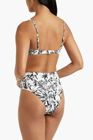 Onia Dalia Printed Underwired Bikini Top