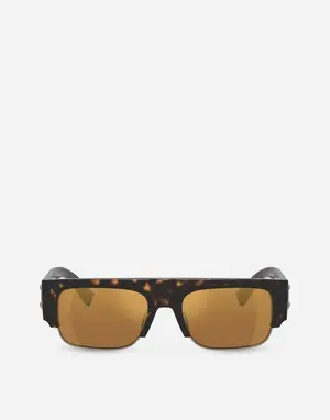 Dolce & Gabbana Logo Plaque Sunglasses - Havana