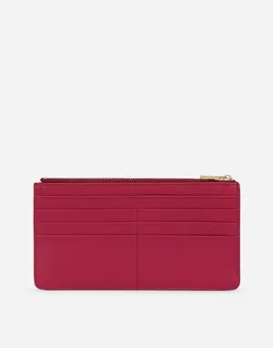 Dolce & Gabbana Large Dauphine Calfskin Card Holder - Fuchsia