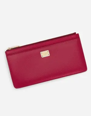 Dolce & Gabbana Large Dauphine Calfskin Card Holder - Fuchsia