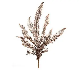 MELROSE Icy Winter Fern Spray - One-color