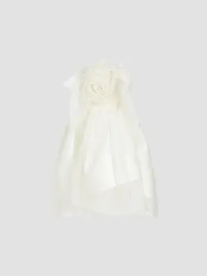 DANIELLE FRANKEL Lottie Organza Petal Minidress - Ivory