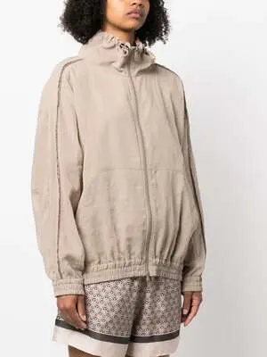 Brunello Cucinelli Monili-embellished Cotton Track Jacket