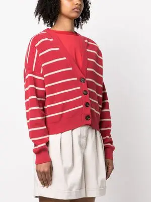 Brunello Cucinelli Striped Cotton Cardigan