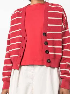 Brunello Cucinelli Striped Cotton Cardigan
