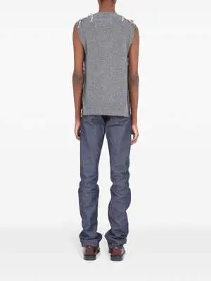 MAISON MARGIELA Cut-out Intarsia Knit Vest