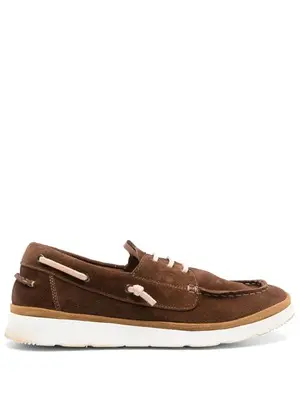Moma Lace-up Boat Shoes - Brown