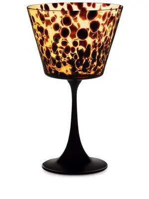 Dolce & Gabbana Spotted Hand-blown Murano Martini Glass - Brown