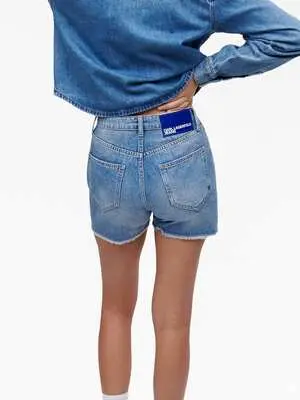Karl Lagerfeld Sequin-embellished Denim Shorts