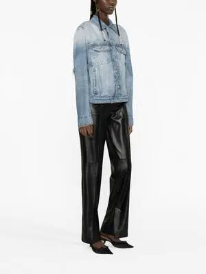 COURREGES Strap-embellished Denim Jacket