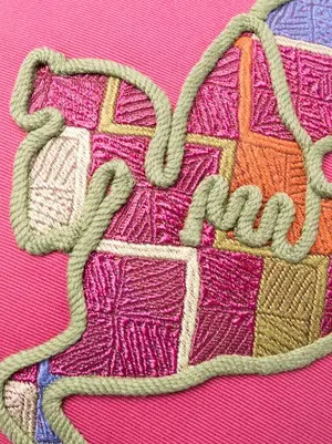 Etro Embroidered-motif Cotton Cushion