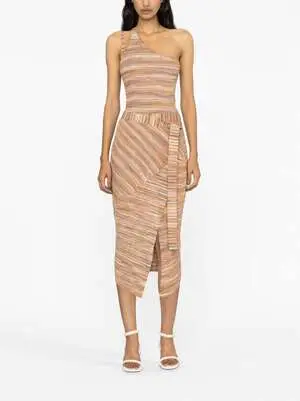 Simkhai Paris Space-dye Knitted Skirt