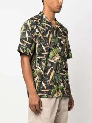 Carhartt Work In Progress Graphic-print Short-sleeve Shirt - Black