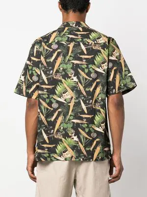 Carhartt Work In Progress Graphic-print Short-sleeve Shirt - Black