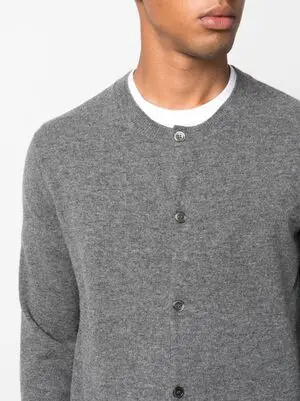 Comme Des Garçons Round-neck Knit Cardigan
