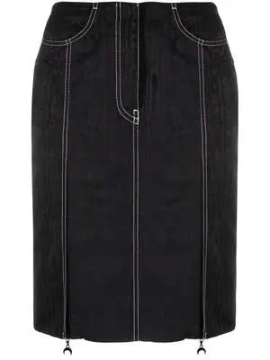 MARINE SERRE Crescent Moon Pendant Skirt