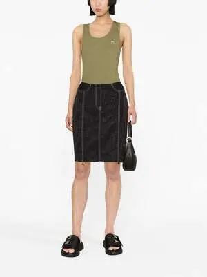 MARINE SERRE Crescent Moon Pendant Skirt