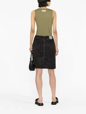 MARINE SERRE Crescent Moon Pendant Skirt