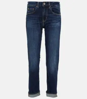 Ag Girlfriend Mid-rise Slim Jeans