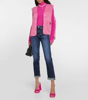 Ag Girlfriend Mid-rise Slim Jeans