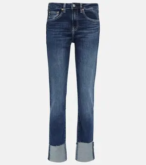 Ag Girlfriend Mid-rise Slim Jeans