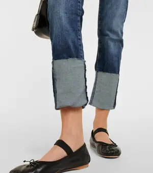 Ag Girlfriend Mid-rise Slim Jeans