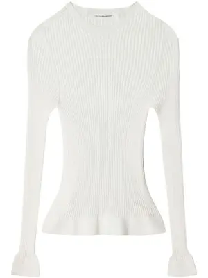 Cecilie Bahnsen Jayla Knitted Top - White