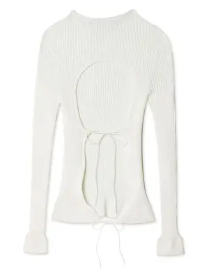 Cecilie Bahnsen Jayla Knitted Top - White