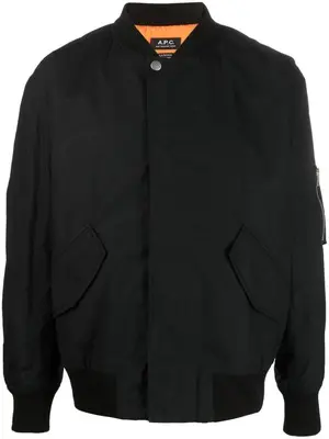 A.p.c. Zip-pocket Cotton Bomber Jacket