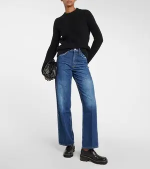 FRAME Le High 'n' Tight Wide-leg Jeans - Blue