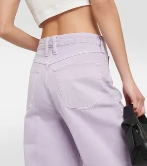 FRAME Le High 'n' Tight Wide-leg Jeans - Purple