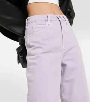 FRAME Le High 'n' Tight Wide-leg Jeans - Purple