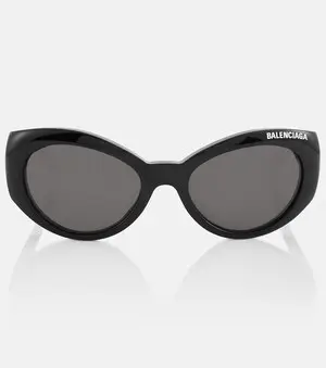 Balenciaga Classic Oval Sunglasses - Black
