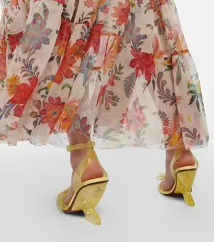 Zimmermann Jelly Bow 85 Pvc Wedge Sandals