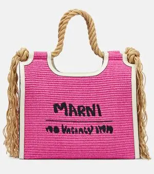 Marni X No Vacancy Inn Raffia Tote Bag