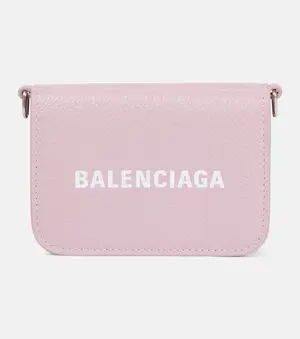 Balenciaga Cash Mini Wallet On Chain - Pink