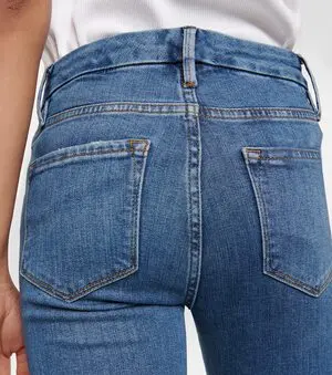 FRAME Le Crop Mini Bootcut Jeans - Blue