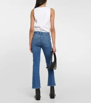 FRAME Le Crop Mini Bootcut Jeans - Blue