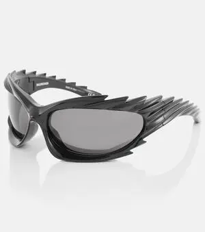 Balenciaga Spike Rectangular Sunglasses