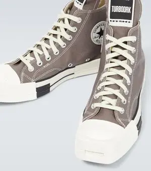 Rick Owens Converse X Turbodrk Hi Sneakers - Grey
