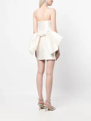 Rachel Gilbert Emmy Bow-embellished Minidress