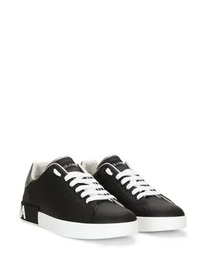 Dolce & Gabbana Logo Patch Low-top Sneakers - Black