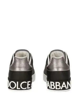Dolce & Gabbana Logo Patch Low-top Sneakers - Black