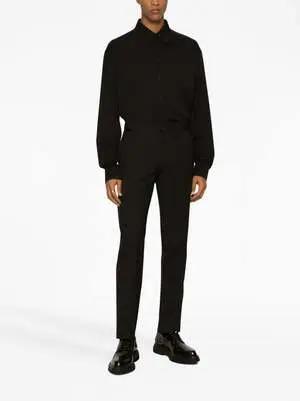 Dolce & Gabbana Straight-leg Tuxedo Trousers - Black
