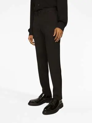 Dolce & Gabbana Straight-leg Tuxedo Trousers - Black