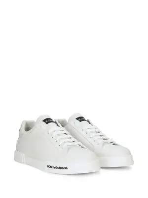 Dolce & Gabbana Logo-patch Low-top Sneakers - White